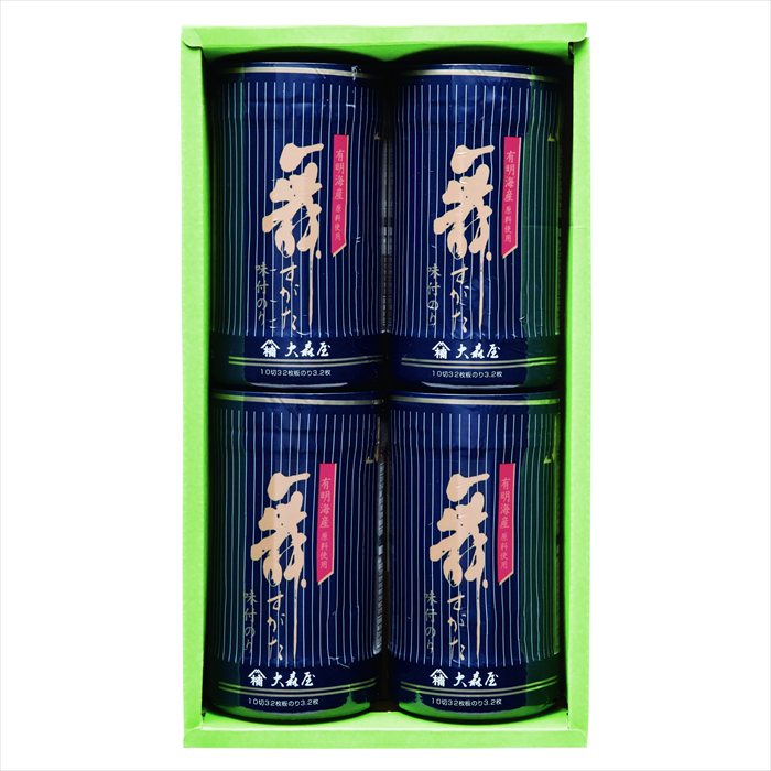 ■商品内容：有明海産味付のり（10切32枚） 4本 ■パッケージサイズ：箱サイズ:305×174×81（60サイズ） ■賞味期限：製造後540日 ■アレルギー：小麦・えび・大豆 メーカー希望小売価格はメーカーカタログに基づいて掲載しています...