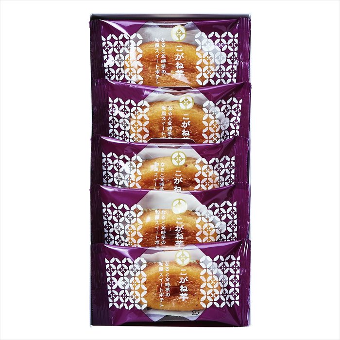 ■商品内容：こがね芋×5 ■パッケージサイズ：箱サイズ:212×110×47（50サイズ） ■賞味期限：製造後120日 ■アレルギー：卵・乳・小麦・大豆 メーカー希望小売価格はメーカーカタログに基づいて掲載しています ■さまざまなギフトアイ...