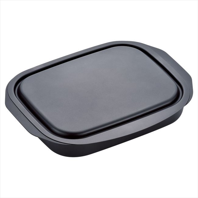 ■商品紹介：魚焼きグリルがオーブンに変身、グリルを汚さず本格調理ができます。ふっくら蒸し焼きができる蓋付です。 ■商品内容：本体（約265×202×41mm）×1 ■材質：鉄 ■重量：約910g ■原産国：中国製 メーカー希望小売価格はメー...