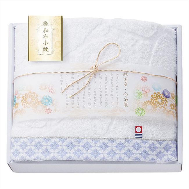 ■商品紹介：可愛らしい小紋柄がアクセントのふんわりタオルです。 ■商品内容：バスタオル（約600×1200mm）×1 ■材質：綿100% ■重量：約310g ■原産国：日本製 メーカー希望小売価格はメーカーカタログに基づいて掲載しています ...