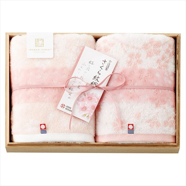 ■商品紹介：「桜の花びら」から採った、桜色。「伝統」と「技術」が融合した日本の心の色をお楽しみください。木箱入りです。※この製品には「新自然染色法（ボタニカル・ダイ）」（特許第5791955号）を使用しております。 ■商品内容：フェイスタオ...