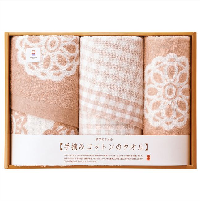 ■商品紹介：ウズベキスタンフェルガナ地方で育った綿花をひとつずつ手摘みで収穫しました。糸そのものに上品な光沢と艶があり、ソフトでしなやかな高級コットンタオルに仕上げました。 ■商品内容：フェイスタオル（約340×800mm）×2、ウォッシュ...