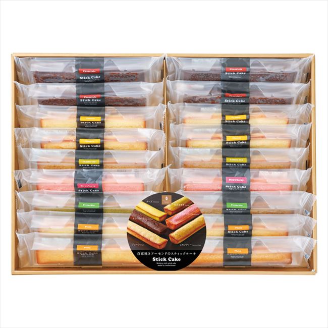 ■商品紹介：厳選したアーモンドプードルを使ってしっとり食感に焼き上げた、スティックタイプのフィナンシェ。全6種類のアソートギフトです。 ■商品内容：プレーン・チョコ・チーズ×各4、レモンティー・ストロベリー・ピスタチオ×各2 ■材質： ■重...