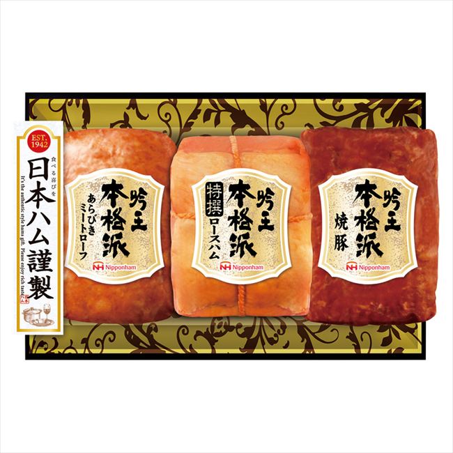 ■商品紹介：30年以上、親しまれ続けているハムギフトです。様々なシーンでお楽しみいただけます。 ■商品内容：特撰ロースハム（340g）・焼豚（150g）・あらびきミートローフ（100g）×各1 ■材質： ■重量： ■原産国： メーカー希望小...