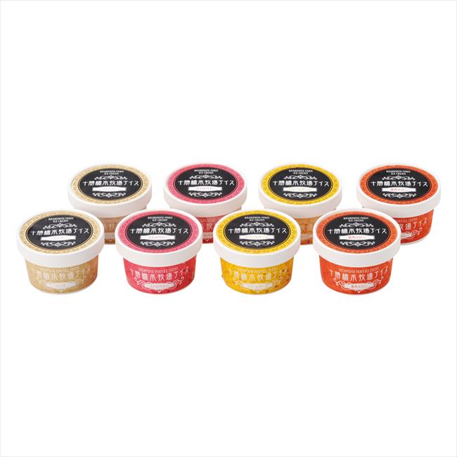 ■商品紹介：放牧牛に認定された十勝橋本牧場の生乳を使用したアイスクリーム。 ■商品内容：バニラ（80ml）・ストロベリー（80ml）・クリームチーズ（80ml）・赤肉メロン（80ml）×各2 ■材質： ■重量： ■原産国： メーカー希望小売...