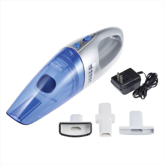 ■商品紹介：軽量ボディで楽々お掃除。液体も吸い込みます（専用ノズル付）。簡単脱着のダストケースは、ごみ捨てカンタン、まるごと水洗いも可能です。●集塵容量:約480ml●液体吸引容量:約50ml●充電時間:約10〜12時間●連続使用可能時間:...