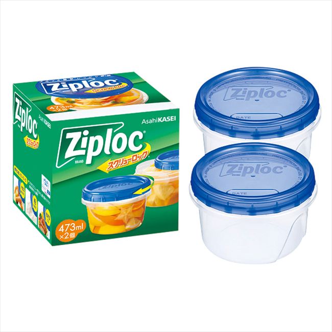 ■商品紹介：フタを回して簡単ロック。冷凍保存から電子レンジまでご使用いただけます。 ■商品内容：本体（約473ml）（約118×118×80mm）×2 ■材質：PP ■重量：約125g ■原産国：韓国製 メーカー希望小売価格はメーカーカタロ...