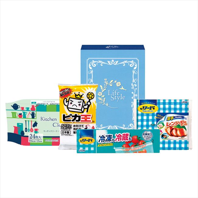 ■商品紹介： ■商品内容：リード冷凍も冷蔵も新鮮保存バッグ（S3枚）・リードクッキングペーパー（小4枚PP袋入）・キッチンクリーナー（24枚）・ピカ王ミニ×各1 ■材質： ■重量：約275g ■原産国：日本製 メーカー希望小売価格はメーカー...