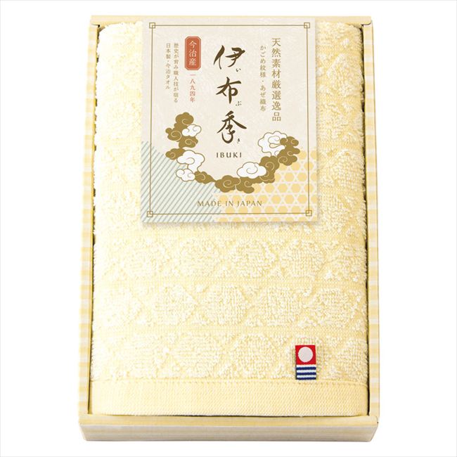 ■商品紹介：「かごめ紋様」の日本の伝統的な模様をあしらったやさしい色合いの今治タオルです。 ■商品内容：本体（約340×750mm）×1 ■材質：綿100% ■重量：約140g ■原産国：日本製 メーカー希望小売価格はメーカーカタログに基づ...