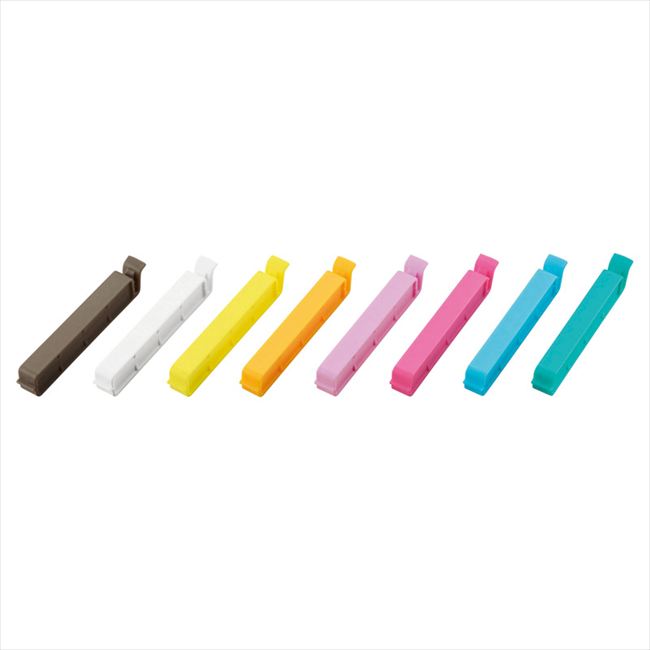 ■商品紹介：パチンと閉じてしっかり密閉。冷蔵庫・冷凍庫での使用もできます。鉛筆で字を書いて消せます。食洗機使用可能。 ■商品内容：本体（約104×12×20mm）×8 ■材質：PP ■重量：約118g ■原産国：日本製 メーカー希望小売価格...