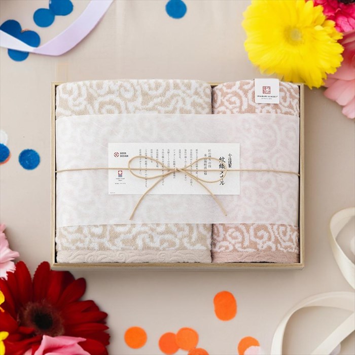 ■商品紹介：認定番号 第2019-607号 ■商品内容：バスタオル/60×110・フェイスタオル/33.5×75・ウォッシュタオル/33.5×31×各1 綿100% ■パッケージサイズ：30×40×6（cm） ■原産国：日本 ■備考： ギフ...