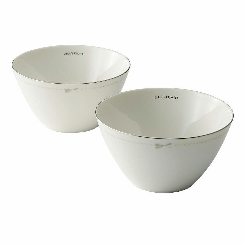 ■商品紹介：女性の圧倒的支持を受けるブランド、ジルスチュアートのテーブルコレクション。 ■商品内容：ボウル/径12.7×H7cm×2 磁器 化粧箱/27.5×14.7×7.6cm　原産国：日本 引出物,陶器,ブランド,ジルスチュアート,ペア...