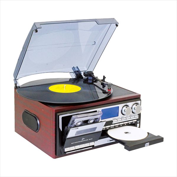 ■商品紹介内容/本体:20.5×33×29.5×1・AMラジオ用ループアンテナ:5.6×13.2×13×1・45回転レコード用アダプタ:φ3.7×7×1・交換用レコード針×1・リモートコントローラー×1・ACアダプター×1 材質/本体:フロ...