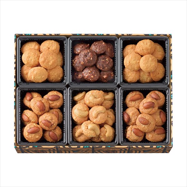 ■商品紹介内容/アーモンド130g・カシューナッツ65g・マカダミアナッツ80g・チョコレートチップ40g《卵・乳・小麦》 ■パッケージサイズ：箱寸/210×270×64 ■重量：約810g メーカー希望小売価格はメーカーカタログに基づいて...