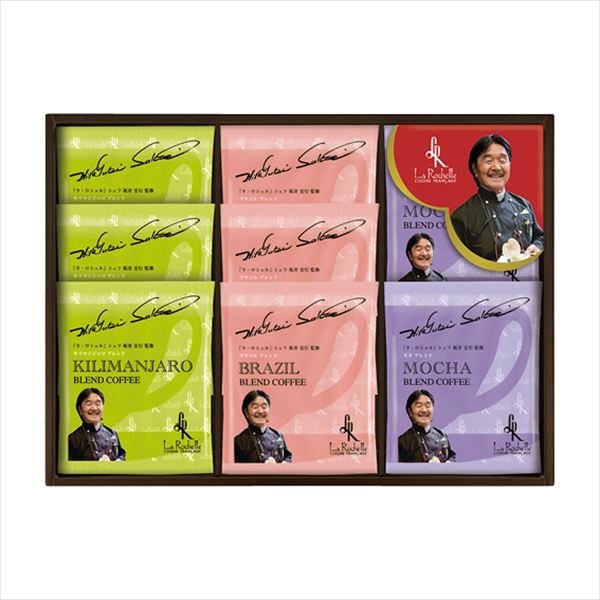 ■商品紹介内容/ドリップコーヒーキリマンジャロブレンド:7g×3・ドリップコーヒーブラジルブレンド:7g×3・ドリップコーヒーモカブレンド:7g×2 ■パッケージサイズ：箱寸/240×330×35 ■重量：約310g メーカー希望小売価格は...