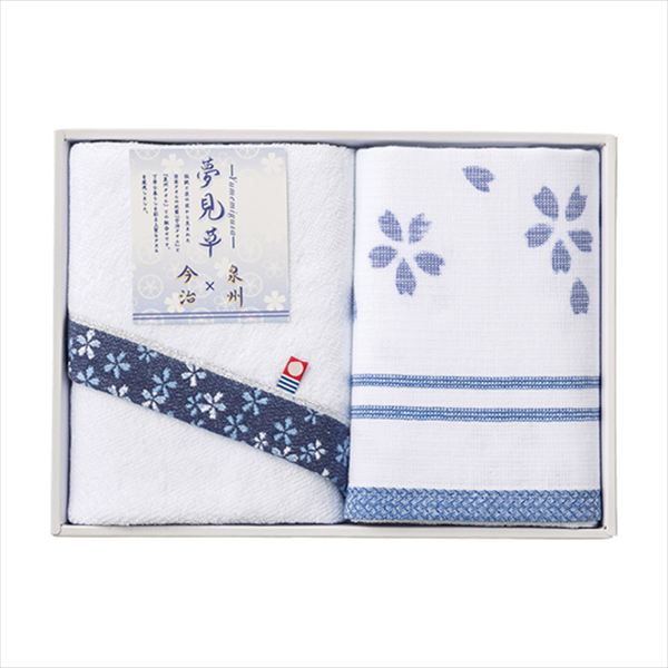 ■商品紹介内容/泉州フェイスタオル:34×80×1・今治フェイスタオル:34×80×1 材質/綿100% ■パッケージサイズ：箱寸/200×280×40 ■重量：約277g メーカー希望小売価格はメーカーカタログに基づいて掲載しています ■...