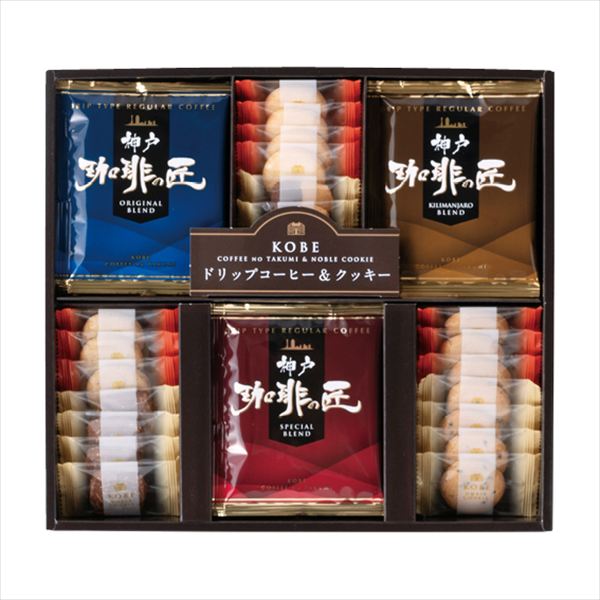 ■商品紹介内容/スペシャルブレンドコーヒー:6g×3・オリジナルブレンドコーヒー:6g×3・キリマンジャロブレンドコーヒー:6g×3・カフェキャラメルクッキー×3・プレーンクッキー×4・モザイククッキー×3・チョコアーモンドクッキー×4・セ...