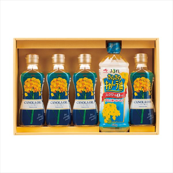 ■商品紹介内容/昭和キャノーラ油:300g×4・味の素さらさらキャノーラ油:600g×1 ■パッケージサイズ：箱寸/251×406×72 ■重量：約2303g メーカー希望小売価格はメーカーカタログに基づいて掲載しています ■さまざまなギフ...