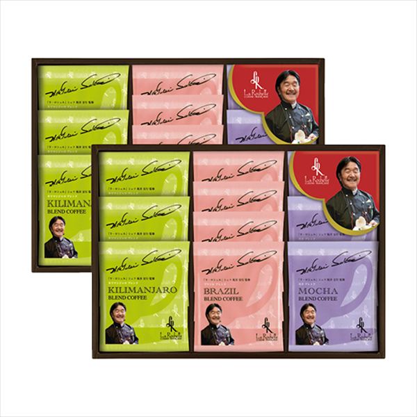 ■商品紹介内容/ドリップコーヒーキリマンジャロブレンド:7g×6・ドリップコーヒーブラジルブレンド:7g×8・ドリップコーヒーモカブレンド:7g×6 ■パッケージサイズ：箱寸/240×330×72 ■重量：約740g メーカー希望小売価格は...