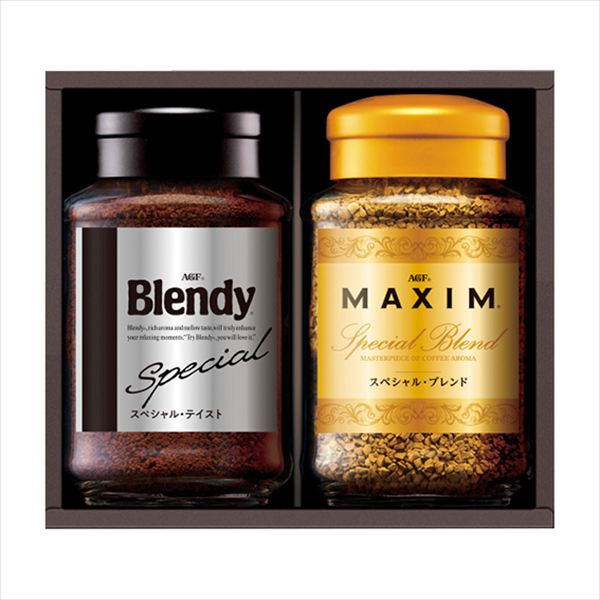 ■商品紹介内容/「マキシム?」スペシャル・ブレンド:65g×1・「ブレンディ?」スペシャル・テイスト:70g×1 ■パッケージサイズ：箱寸/158×183×66 ■重量：約700g メーカー希望小売価格はメーカーカタログに基づいて掲載してい...