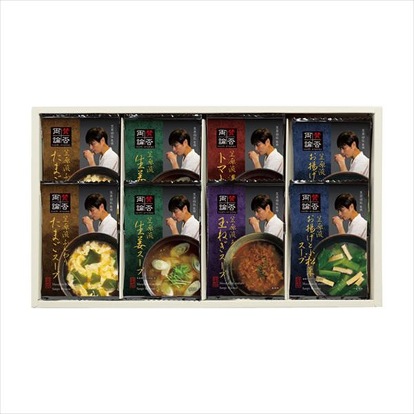 ■商品紹介内容/濃厚トマトスープ×1・生姜スープ×2・ふんわりたまごスープ×2・あめ色玉ねぎスープ×1・お揚げと小松菜スープ×2《卵・乳・小麦》 ■パッケージサイズ：箱寸/196×346×42 ■重量：約220g メーカー希望小売価格はメー...