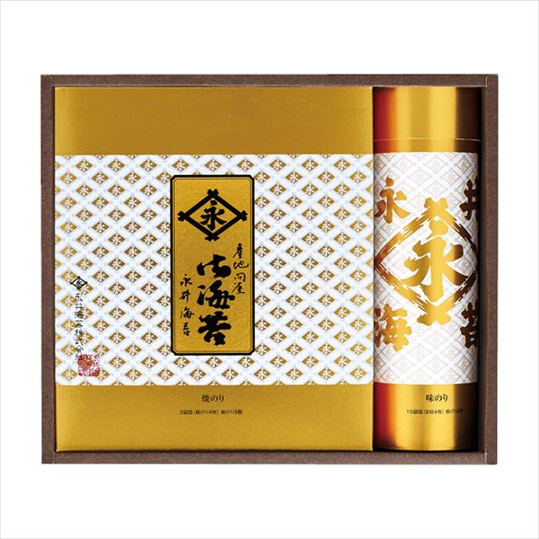 ■商品紹介内容/焼のり:4枚×2袋×1・味のり:8切4枚×10袋×1《小麦・えび》 ■パッケージサイズ：箱寸/260×310×85 ■重量：約500g メーカー希望小売価格はメーカーカタログに基づいて掲載しています ■さまざまなギフトアイテ...