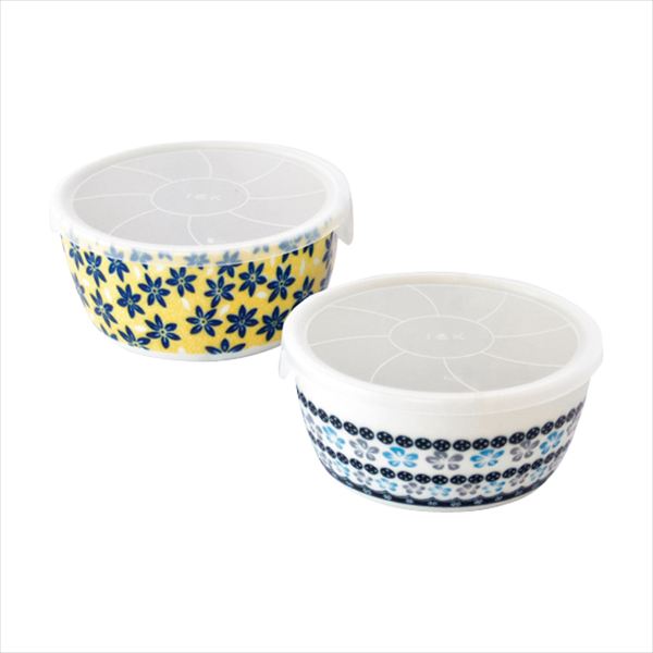 ■商品紹介内容/レンジパック:φ13.5×6・500?×2・蓋×2 材質/レンジパック:磁器・蓋:ポリプロピレン ■パッケージサイズ：箱寸/150×280×70 ■重量：約800g メーカー希望小売価格はメーカーカタログに基づいて掲載してい...