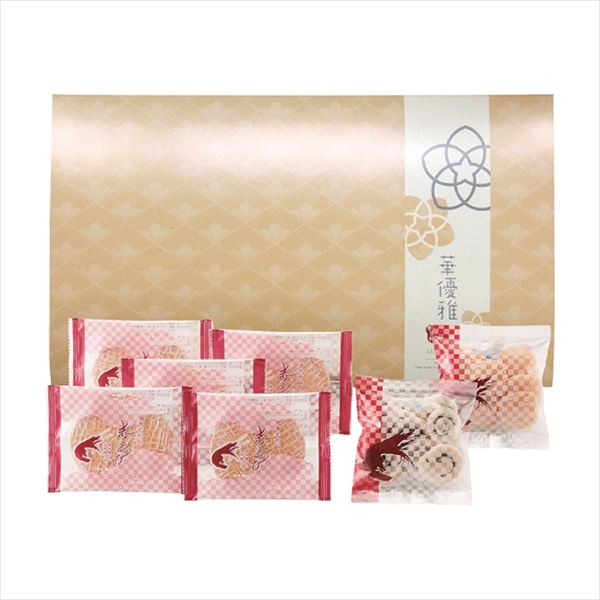 ■商品紹介内容/赤えびせんべい（1枚）×5・えびせん（うず巻）:10g×1・えびせん（えび松風）:10g×1《小麦・えび》 ■パッケージサイズ：箱寸/158×267×40 ■重量：約145g メーカー希望小売価格はメーカーカタログに基づいて...