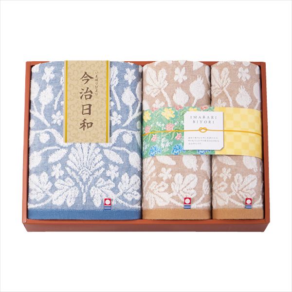 ■商品紹介内容/バスタオル:60×115×1・フェイスタオル:34×75×1・ハンドタオル:34×34×1 材質/綿100% ■パッケージサイズ：箱寸/260×380×55 ■重量：約620g メーカー希望小売価格はメーカーカタログに基づい...