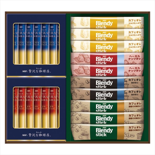 ■商品紹介：カフェオレとスティックブラックのアソートです。お好みでお選びいただけるため、幅広い方々にお楽しみいただけるギフトセットです。 カフェオレとスティックブラックのアソートです。お好みでお選びいただけるため、幅広い方々にお楽しみいただ...