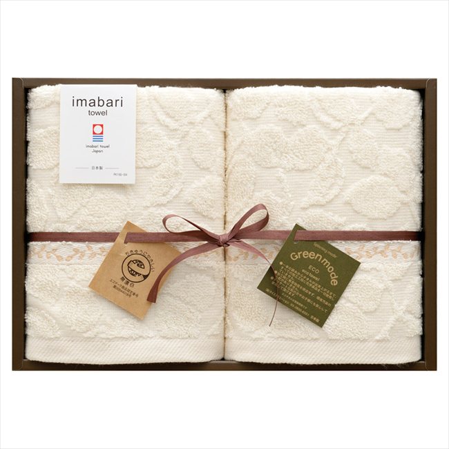 ■商品紹介：無漂白・無染色の綿糸を使いボーダー部分にはカラードコットンを使用し今治で丁寧に織り上げた環境に優しいエコマーク取得のエコタオルです。 環境に優しいエコマーク取得のエコタオルです。 ■商品内容： ■パッケージサイズ：20×29×5...