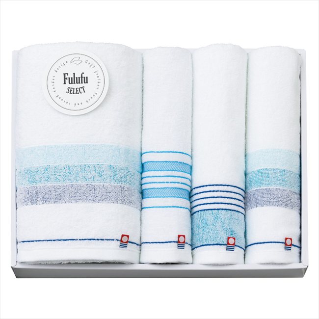 ■商品紹介：瀬戸内の美しい海をイメージした、2種のボーダータオル。 ■商品内容：セット内容/フェイスタオル（32×75cm）×2、バスタオル（66×100cm）・ウォッシュタオル（32×34cm）×各1 ■パッケージサイズ：29×36×5c...