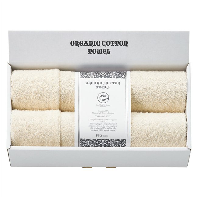 ■商品紹介：本製品は認証を受けたオーガニックコットンを使用しています。この商品の総質量に収める認証を受けたオーガニックコットンの質量割は65%であり、パイル部分はオーガニックコットン100%です。 生産工程において、肌に刺激を与える化学薬品...