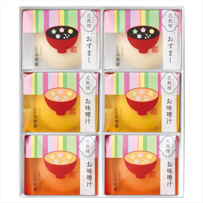 ■商品紹介：お湯を注ぐとお椀の中で彩り豊かな花が咲く。 花麩椀は金沢・尾張町で百五十余年続く麩屋の職人が花麩をより多くの方に味わってもらいたいという願いから生まれたお吸い物です。お湯を注ぐとお椀の中で彩り豊かな花が咲くように毎日の一椀にも特...