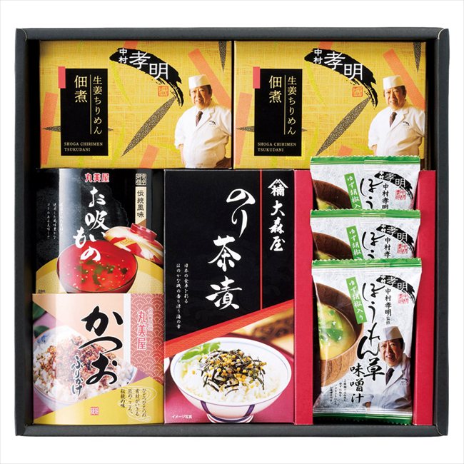 ■商品紹介：ご飯のお供にも酒肴にも合う、中村孝明監修の生姜ちりめん佃煮ギフト。 「ご飯のお供にも酒肴にも合う、中村孝明監修の生姜ちりめん佃煮ギフト」甘辛い味付けに生姜を加えてピリッとさせた生姜ちりめん佃煮は、ご飯にかけても、お酒のおつまみで...