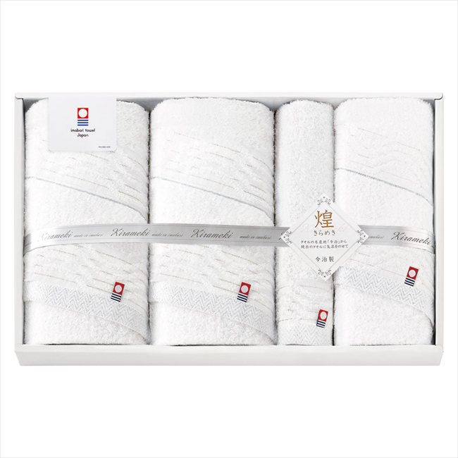 ■商品紹介：お肌になじみ、水分をしっかり吸収してくれるのでとても使いやすく贈り物に最適です。金糸・銀糸を使うことでさりげない豪華さと気品をそなえています。タオルの名産地「今治」から純白のタオルに気品をのせて。 ■商品内容：バスタオル（60×...