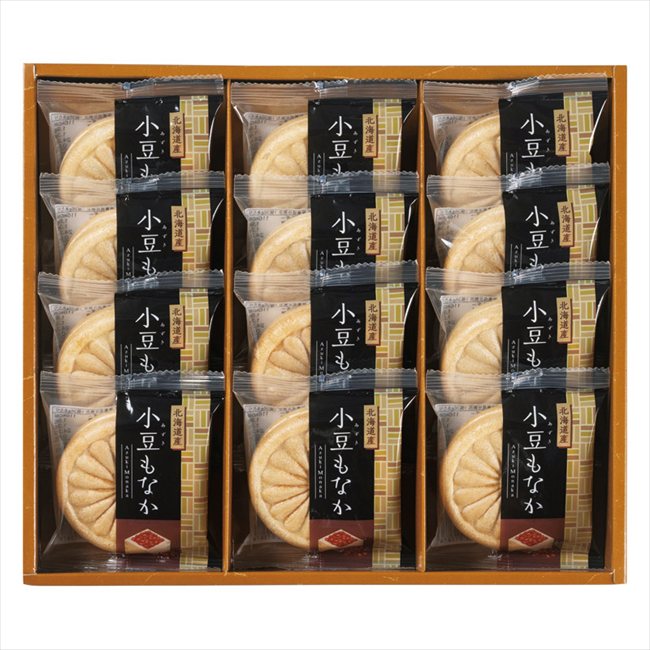 ■商品紹介：北海道産小豆を100%使用したあずきもなか。粒の大きさや色の鮮やかさが特徴です。 大粒で光沢のある小豆は、見た目にも美しく、餡子にした際の風味も格別です。 豊かな土壌と適度な水分が小豆の成長を促し、しっかりとした粒の北海道小豆粒...