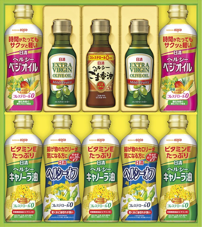 ■お中元専用商品となります。商品出荷日：6月12日から8月8日ごろ ◆商品紹介：日清エキストラバージンオリーブオイルをはじめバラエティ豊かな食用油を詰め合わせたギフト日清エキストラバージンオリーブオイルをはじめバラエティ豊かな食用油を詰め合...