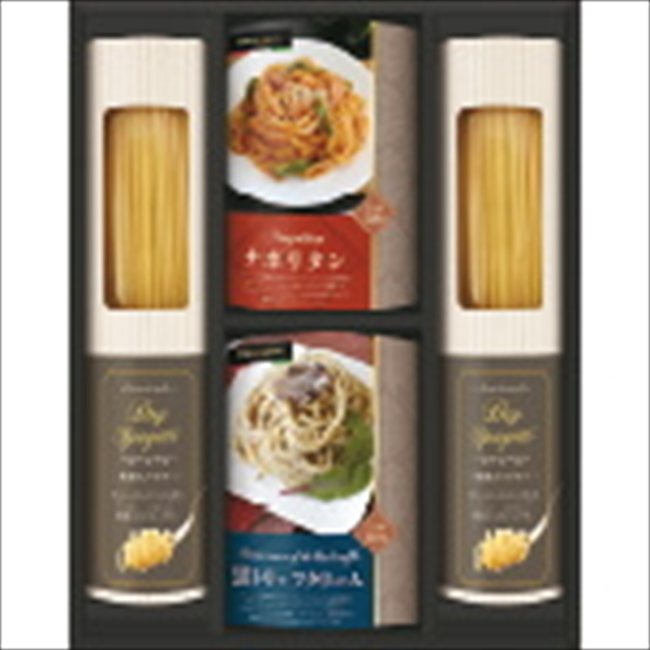 ■セット内容：スパゲティ130g×2個、パスタソース（ナポリタン・黒トリュフのクリームソース）140g×各1個 メーカー希望小売価格はメーカーカタログに基づいて掲載しています ■さまざまなギフトアイテムをご用意しております。 内祝　内祝い　...