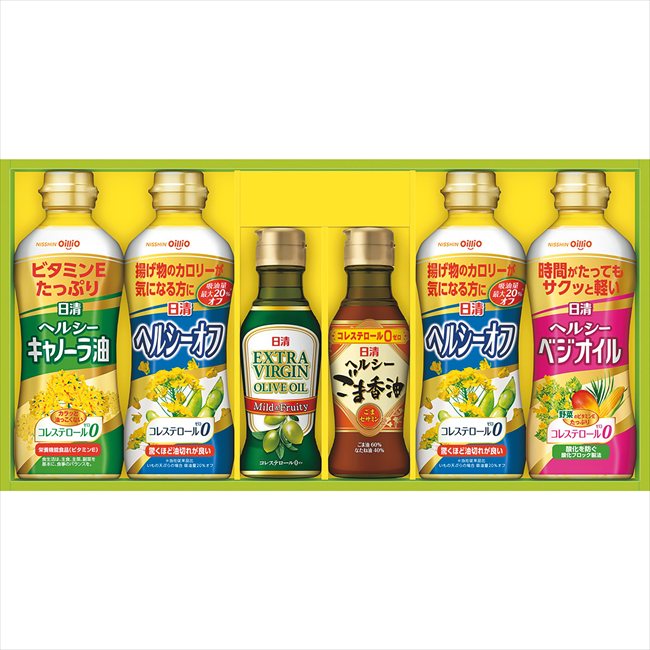 ■セット内容：ヘルシーキャノーラ油350g、ヘルシーベジオイル350g、ヘルシーオフ350g×2、EXVオリーブオイル145g、ヘルシーごま香油145g メーカー希望小売価格はメーカーカタログに基づいて掲載しています ■さまざまなギフトアイ...