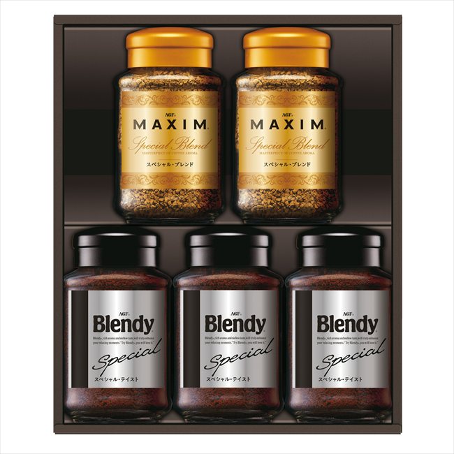 ■セット内容：マキシム インスタントコーヒースペシャルブレンド65g×2、ブレンディ インスタントコーヒースペシャルテイスト70g×3 メーカー希望小売価格はメーカーカタログに基づいて掲載しています ■さまざまなギフトアイテムをご用意してお...