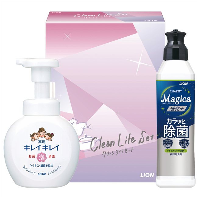 ■セット内容：キレイキレイ泡ハンドソープ本体250ml×1、CHARMY Magica 速乾＋カラッと除菌 シトラススミントの香り220ml特撰品×1 メーカー希望小売価格はメーカーカタログに基づいて掲載しています ■さまざまなギフトアイテ...