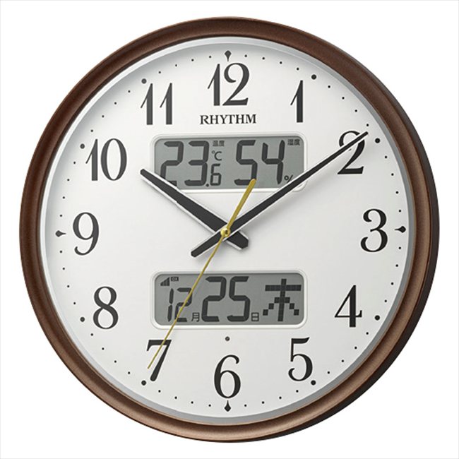 ※商品はお取り寄せとなりますのでご注意ください ■商品説明： ■商品内容:プラ 電波時計・温湿度・カレンダー・暗所自動点灯 保証書 ■商品重量／容量：1400g／ ■商品サイズ／パッケージサイズ：344×344×52mm／395×395×9...
