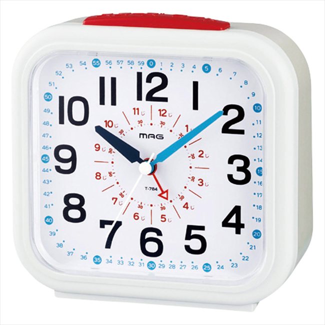 ※商品はお取り寄せとなりますのでご注意ください ■商品説明： ■商品内容:プラ 連続秒針・電子音アラーム・ライト・スヌーズ 時計の読み方、教え方のコツがわかるアドバイスシート(取扱説明書裏面）・取説・保証書 ■商品重量／容量：220g／ ■...