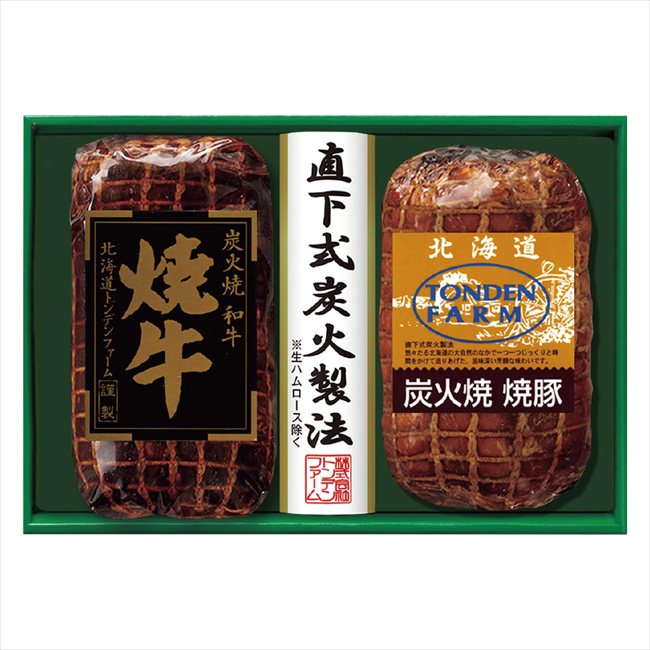 ※商品はお取り寄せとなりますのでご注意ください ■商品説明： ■商品内容: 黒毛和牛　炭火焼　焼牛250g・炭火焼焼豚200g ■商品重量／容量：558g／ ■商品サイズ／パッケージサイズ：／190×220×55 メーカー希望小売価格はメー...