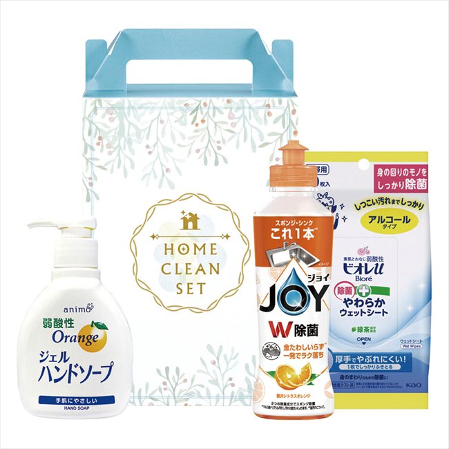 ※商品はお取り寄せとなりますのでご注意ください ■商品説明： ■商品内容: P&G除菌ジョイコンパクトオレンジの香り170ml・花王ビオレu除菌やわらかウェットシートアルコール10枚・弱酸性ジェルハンドソープ本体200ml ■商品重量／容量...