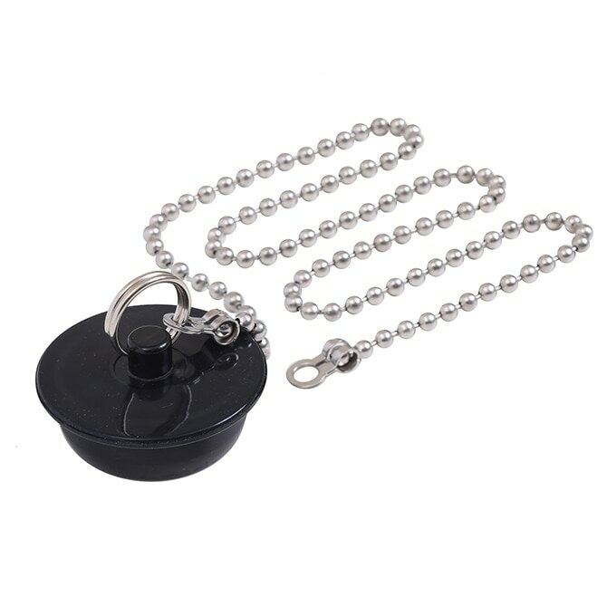 システムバスまたは在来浴槽用のくさり付のゴム排水栓です。※システムバスの下記シリーズ、浴槽には使用できません。■SBE・EUA■GTS用浴槽：SP・S-CJD・S-CPA（バスイング）【仕様】●サイズ：直径41.5mm（下部最大）／直径49...