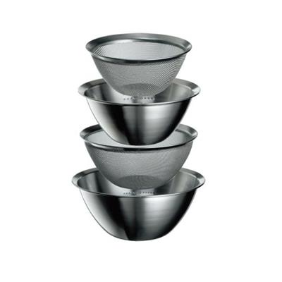 クリナップ オールラウンドボウルズ ボウルざるSMセット KAP-ABB-CTザルS　直径165×高さ71/板厚0.47mmボウルS 直径171×高さ74mm/板厚0.5mmザルM　直径203×高さ88mm/網の太さ0.47mmボウルM 直...