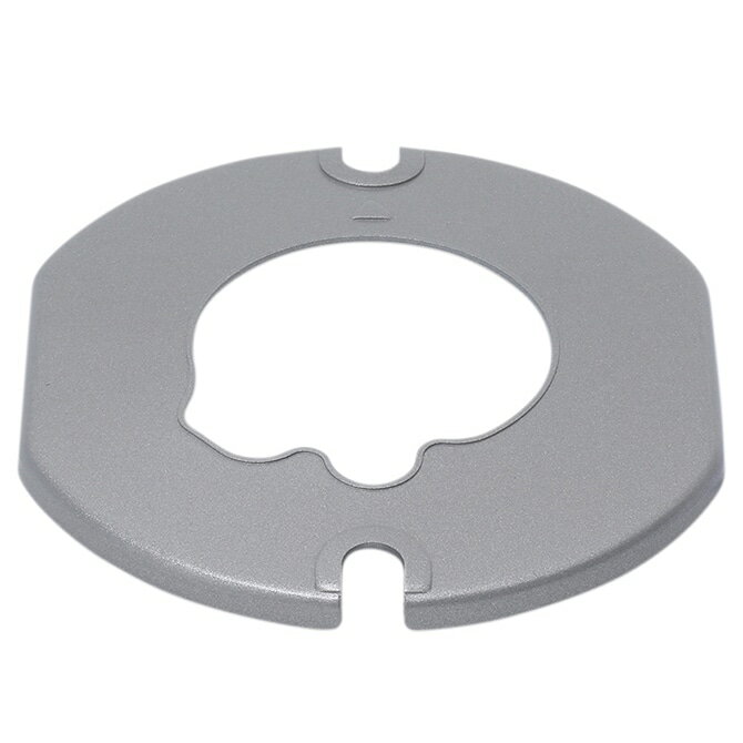 ビルトインコンロまたはテーブルコンロの小バーナ用のカバーリングです。【仕様】 ●サイズ：外径110mm（長手部）／102mm（短手部）　内径52mm●材質：アルミ●色：シルバー【ハーマン品コード】DS0B120070203ご不在時の商品配達...