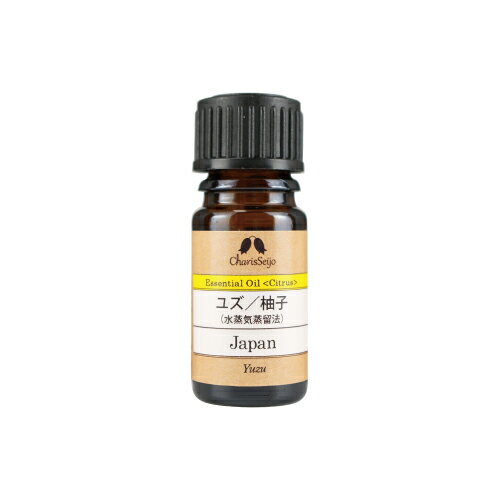 ユズ（水蒸気蒸留法）オイル5mlJapan原産国：日本学名：Citrus junos抽出部分(部位)：果皮抽出方法：水蒸気蒸留法色は無色で、圧搾法より柔らかな香りがします。